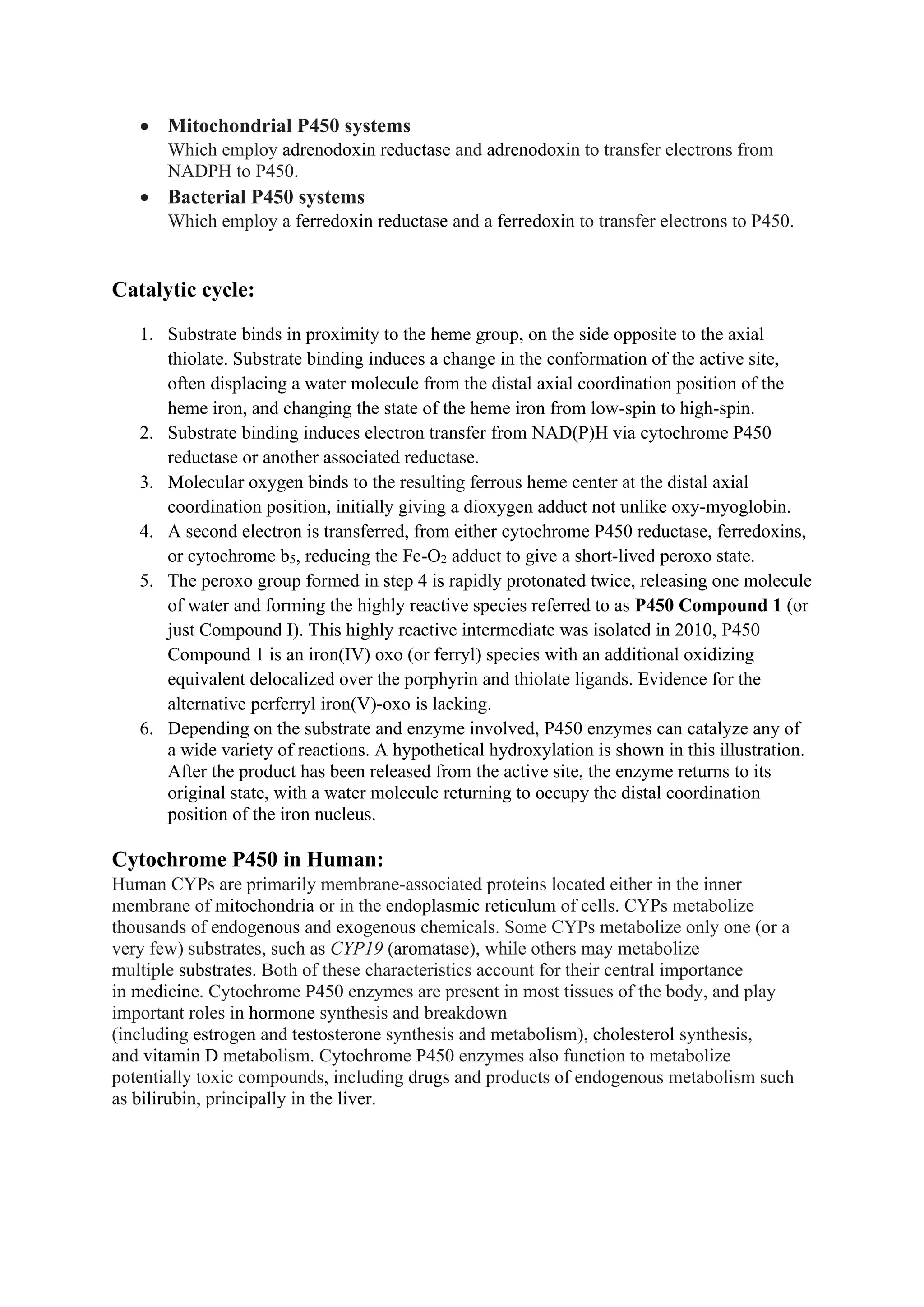 Cytochrome p450 | PDF