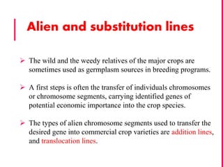 maintenance of genetic stocks | PPTX