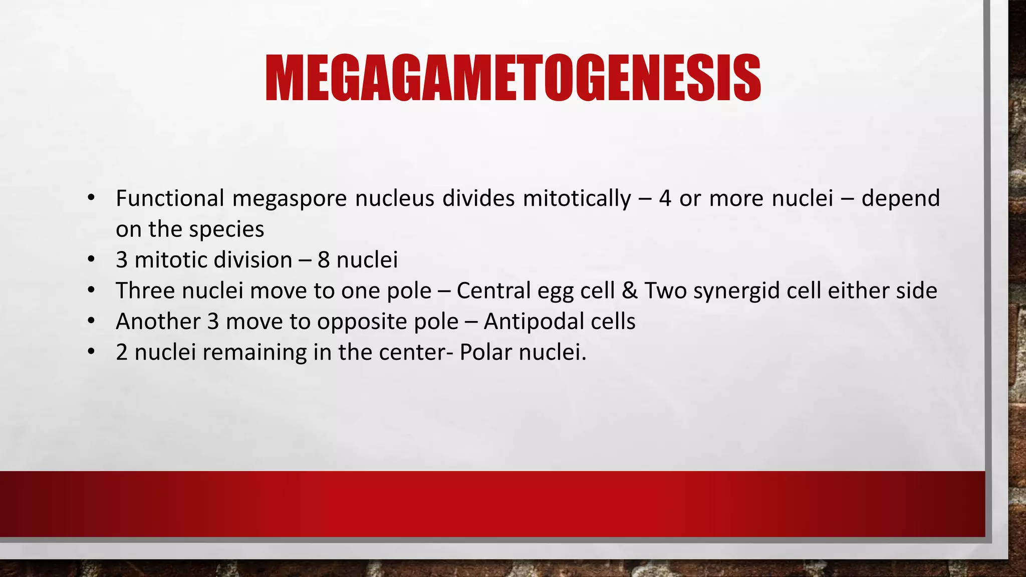 Embryology of pollen and ovule development | PPTX