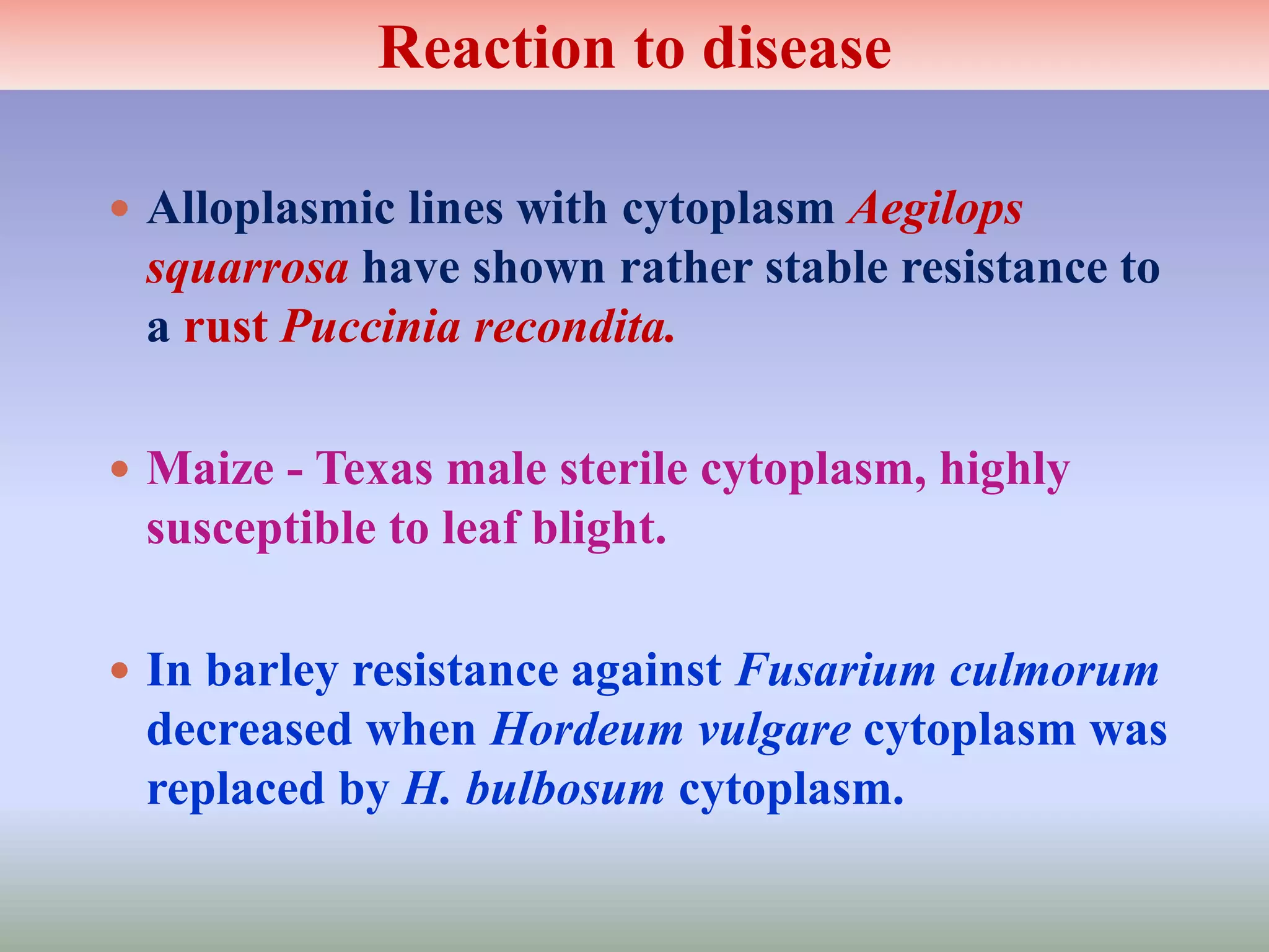 Cytoplasmic inheritance and Chloroplast engineering | PPTX