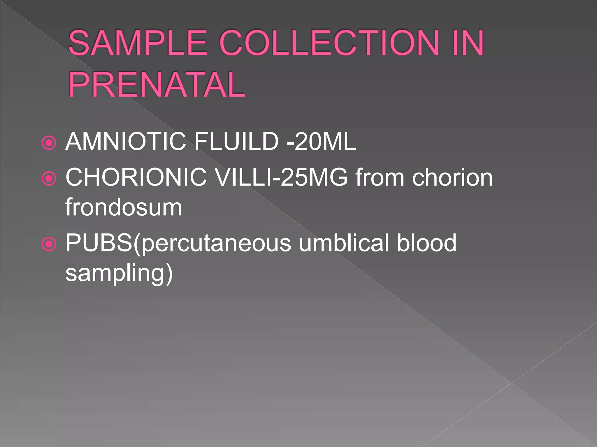 Cytogenetic method of examination prenatally | PPT