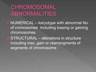 Cytogenetic method of examination prenatally