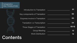Cytogenetics DNA Translation | PPT