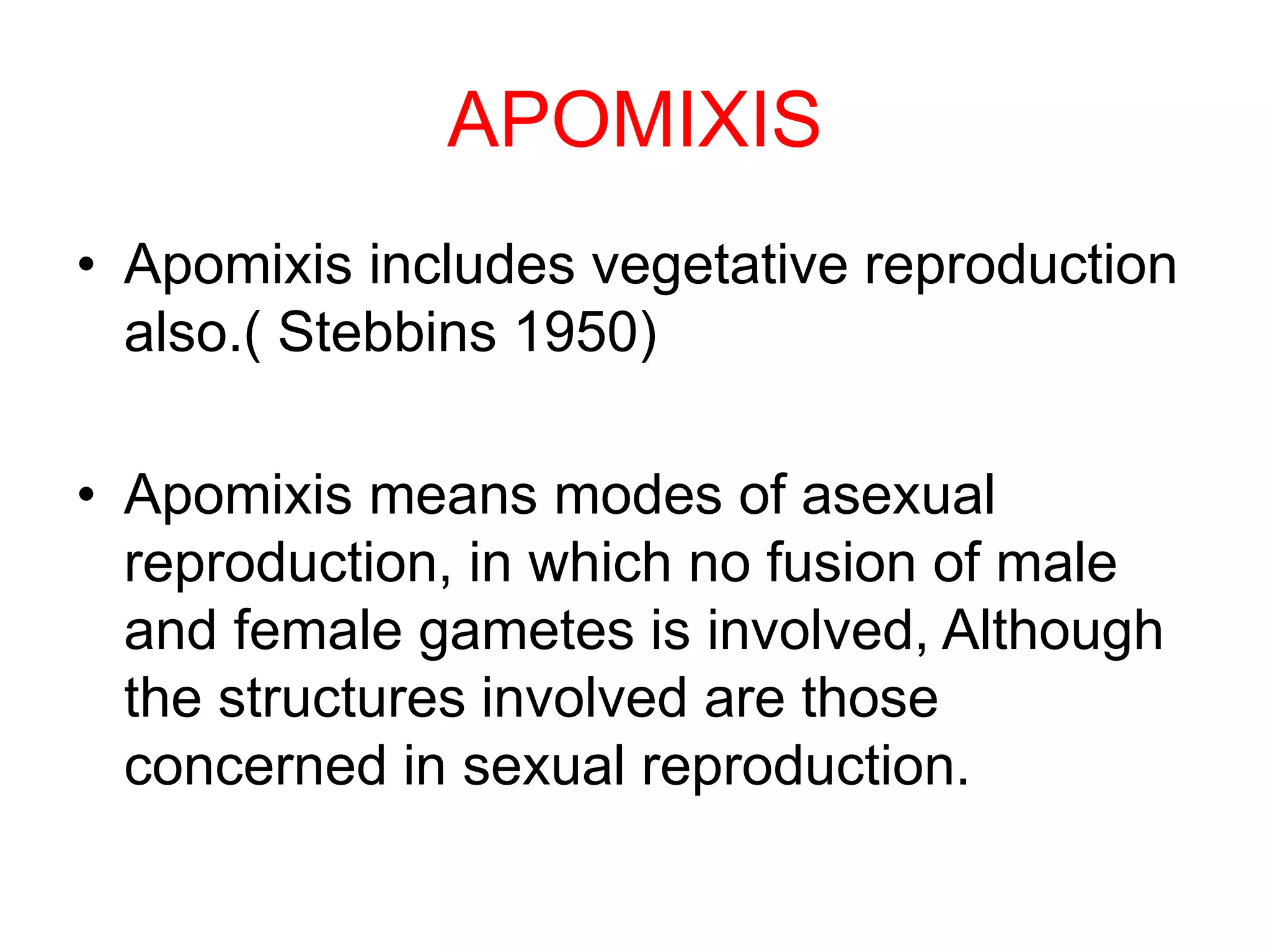 Cytogenetics of apomixis by Suneel kr Gautam | PPT
