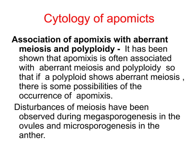 Cytogenetics of apomixis by Suneel kr Gautam | PPT | Infertility ...