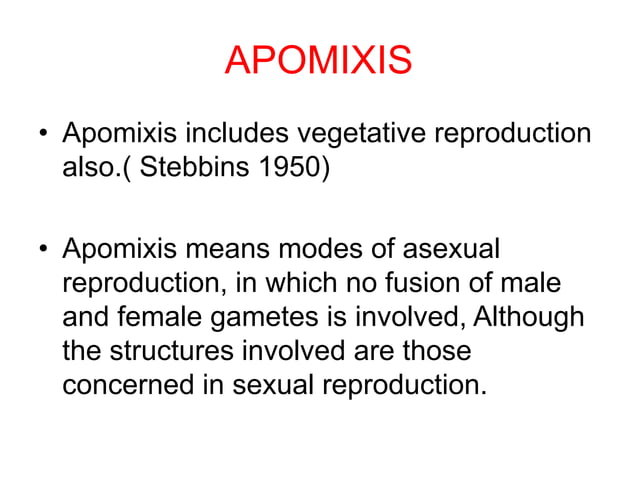 Cytogenetics of apomixis by Suneel kr Gautam | PPT | Infertility ...