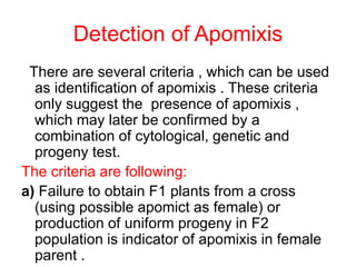 Cytogenetics of apomixis by Suneel kr Gautam | PPT