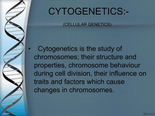 Cytogenetic techniques | PPT