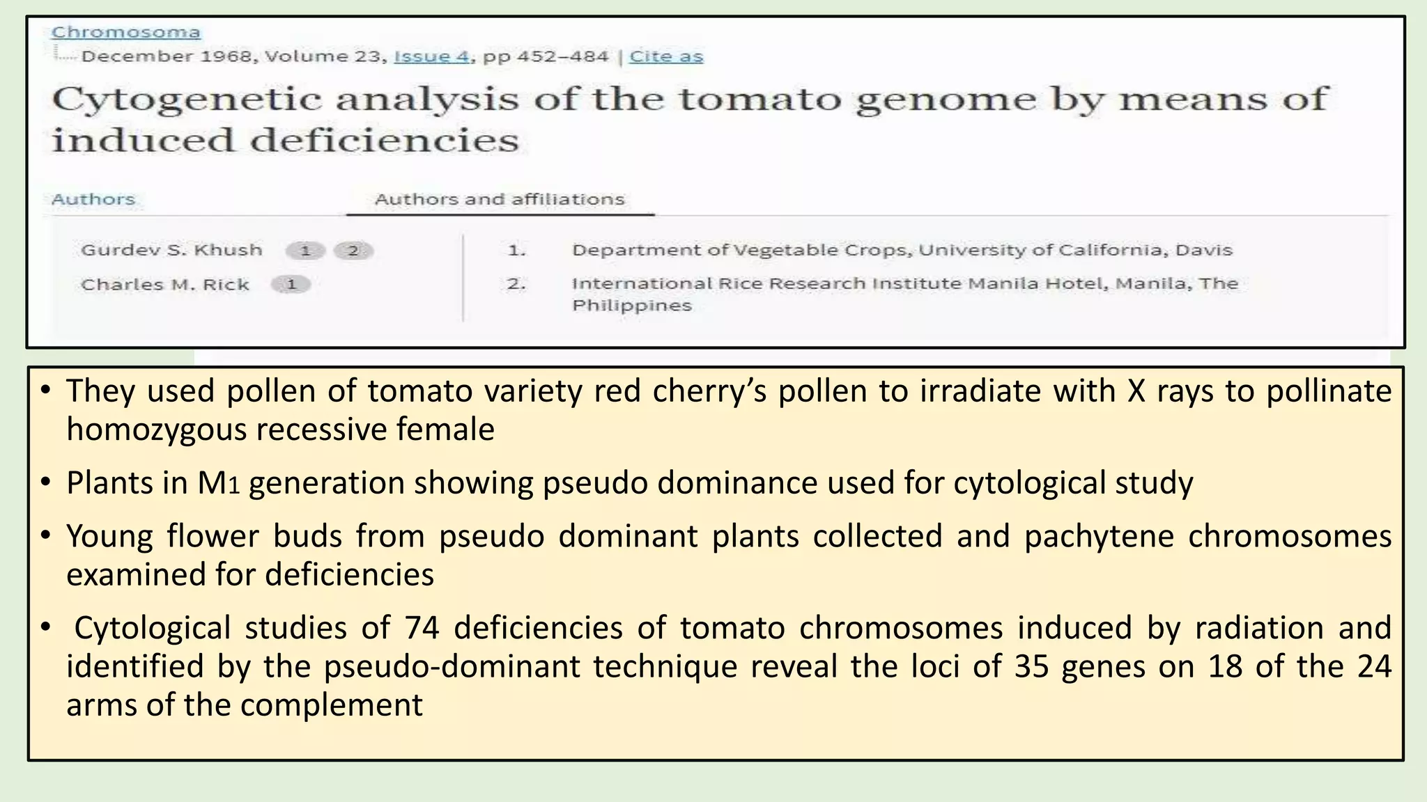 Cytogenetic techniques for gene location and transfer | PPTX