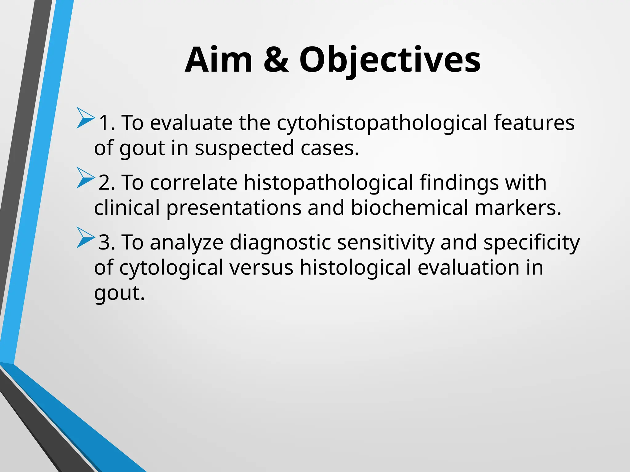 Cytohistopathological_Gout_Study of Gout patients | PPTX