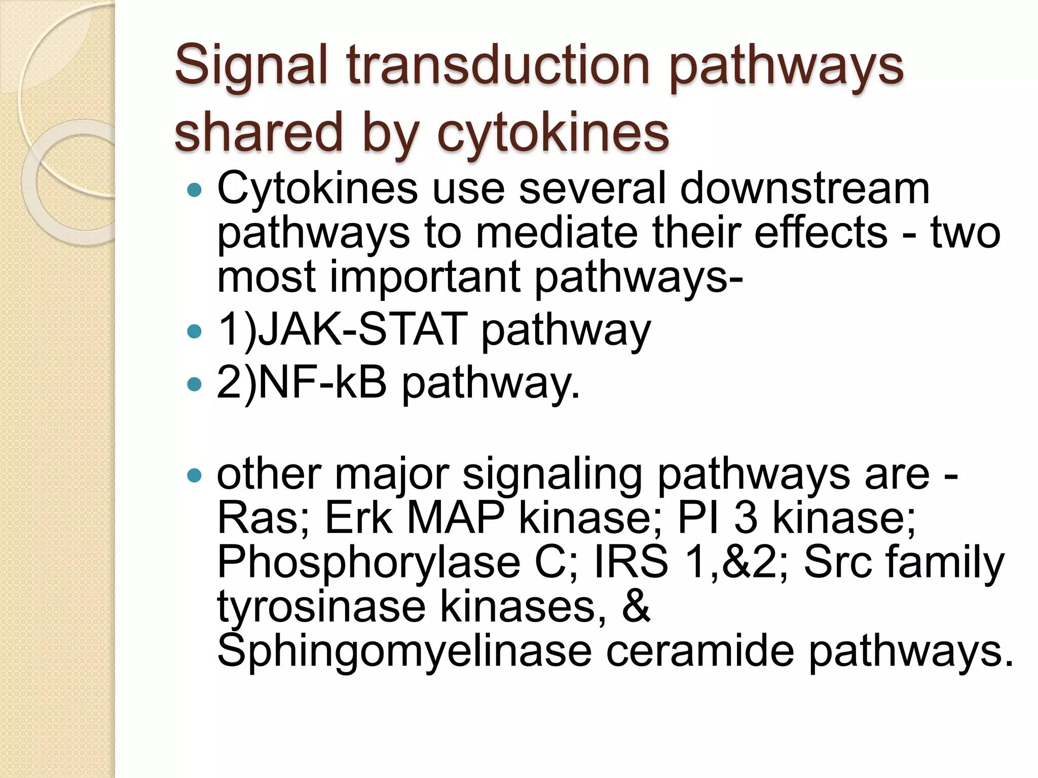 Cytokine and chemokines ppt | PPTX | Biological Sciences | Science