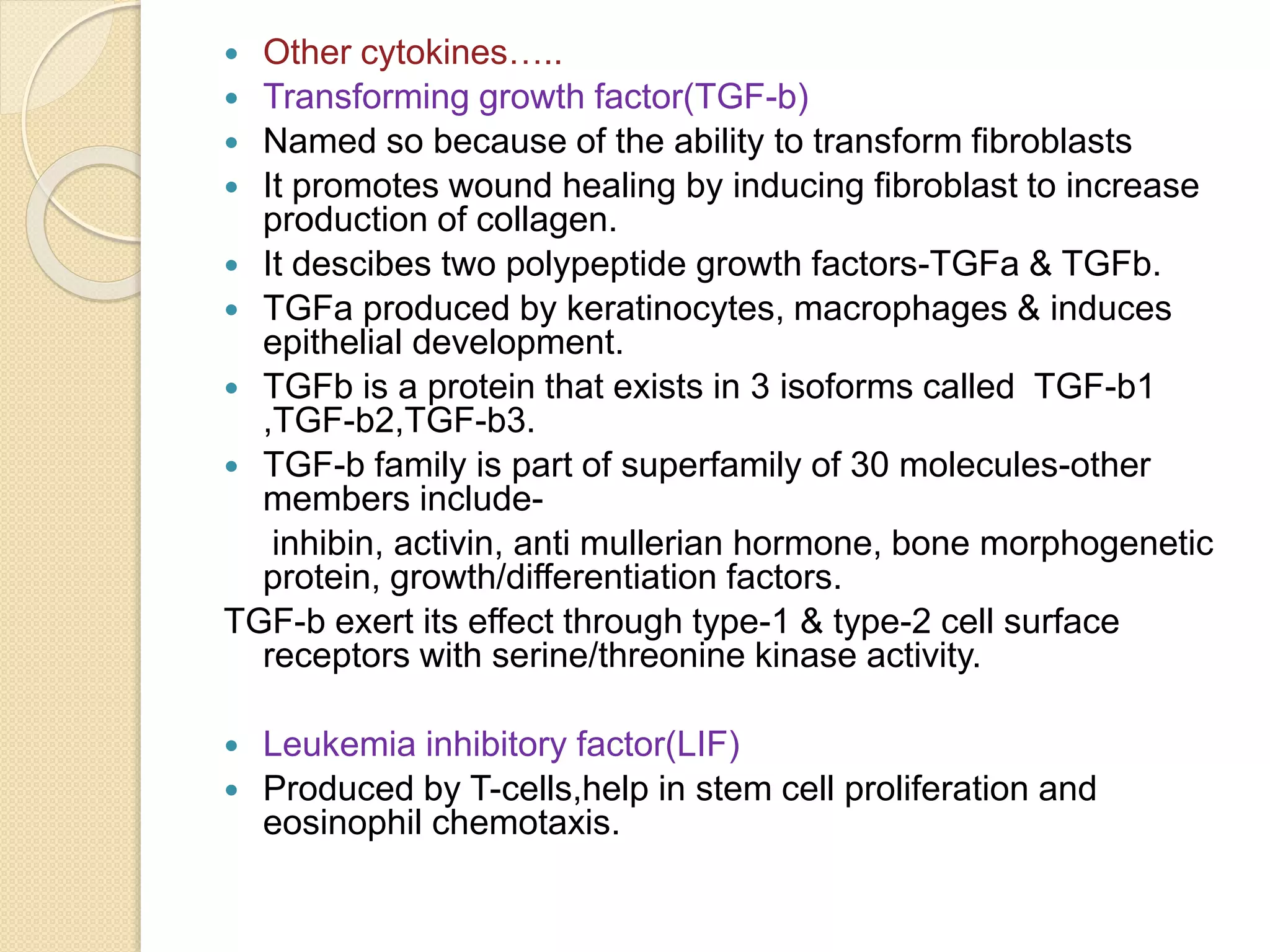 Cytokine and chemokines ppt | PPTX