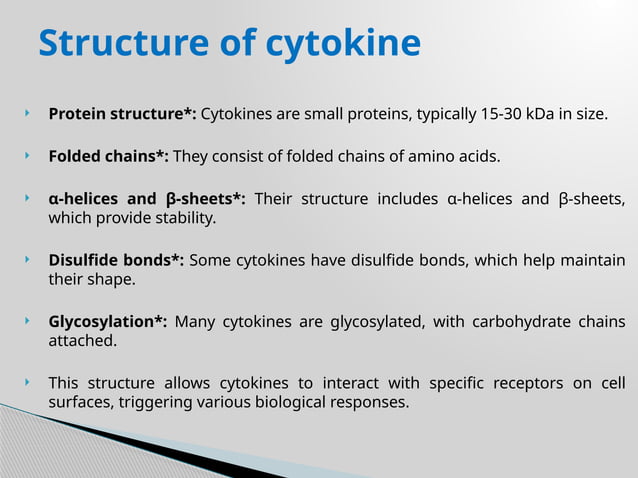 CYTOKINE TYPES AND FUNCTION immunotechnology immune system | PPT