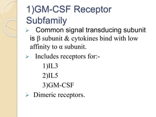 Cytokine receptors KOMAL ppt | PPTX