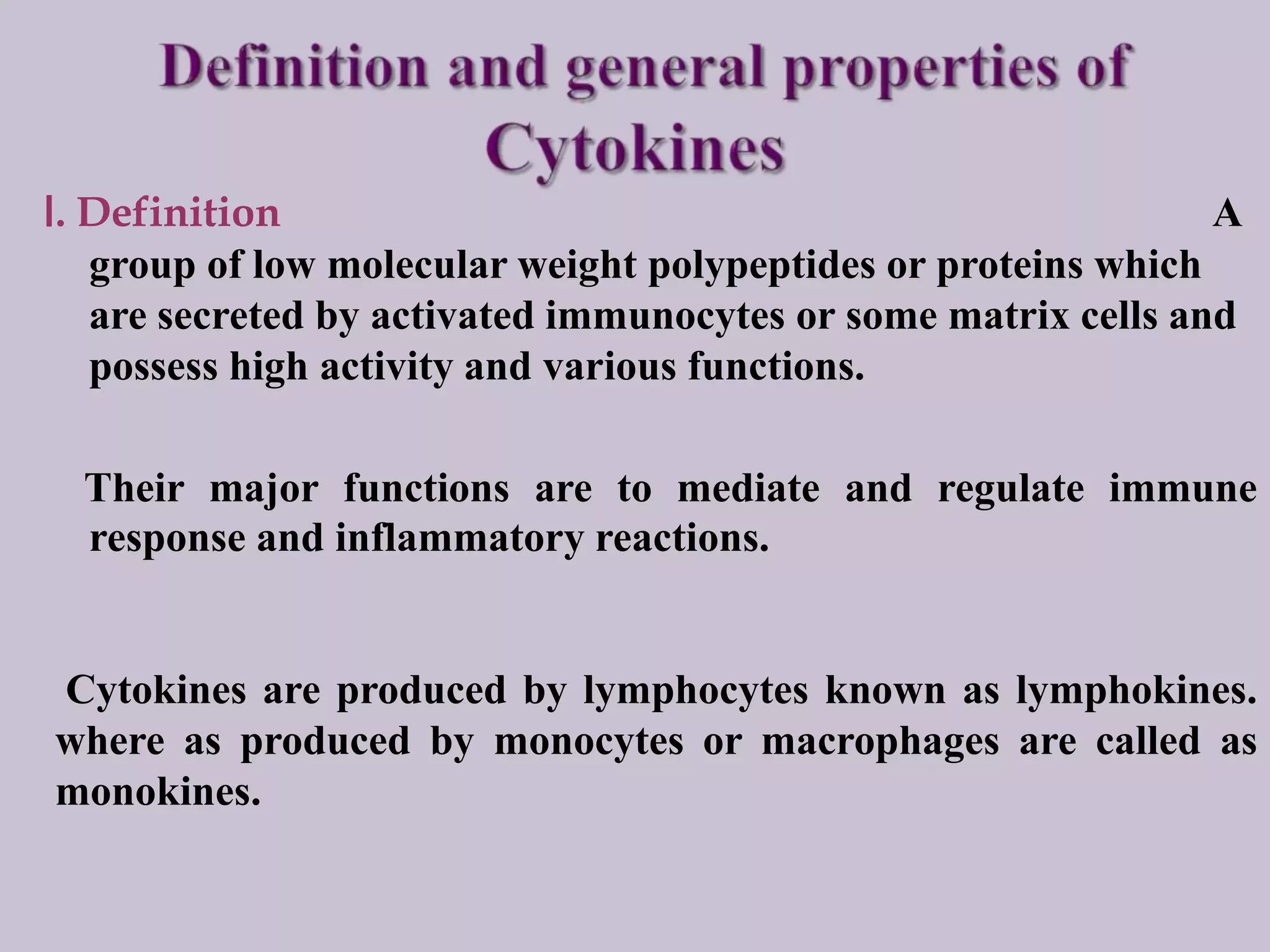 Cytokines | PPTX
