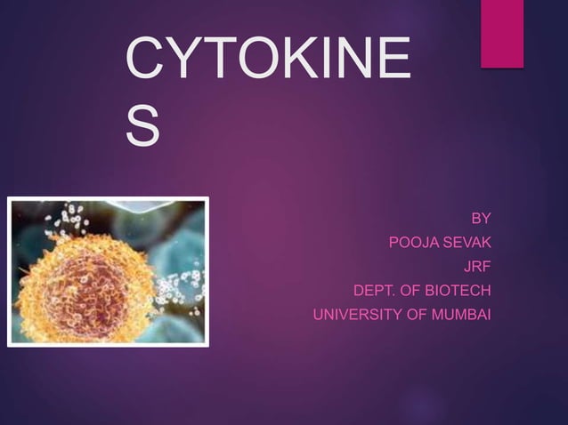 Cytokines | PPTX | Endocrine and Metabolic Diseases | Diseases and Conditions