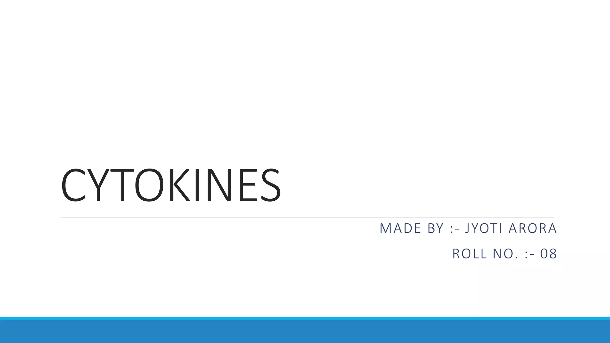 Cytokines | PPTX