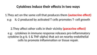 cytokines and its types-.ppt by taimoor khan | PPT