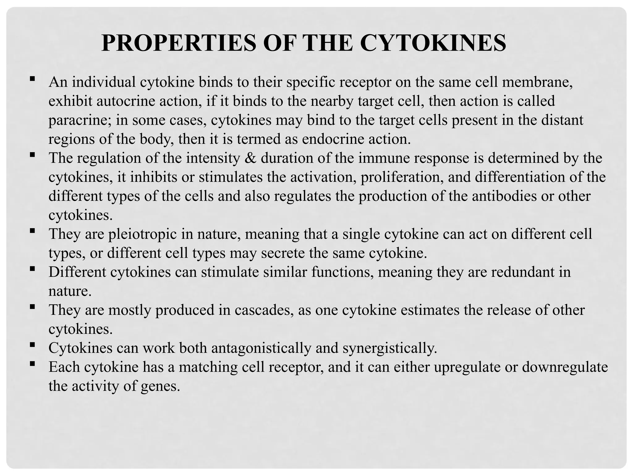 Cytokines: Introduction, Properties, and its Functions | PPTX