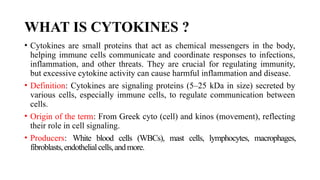 Cytokines and types in immunology of fish.pptx