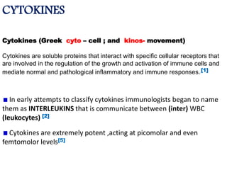 Cytokines by Dr Rahul , Physiology SMS MEDICAL JAIPUR MOBILE NO ...