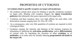Role of Cytokines in immuneregulation | PPTX