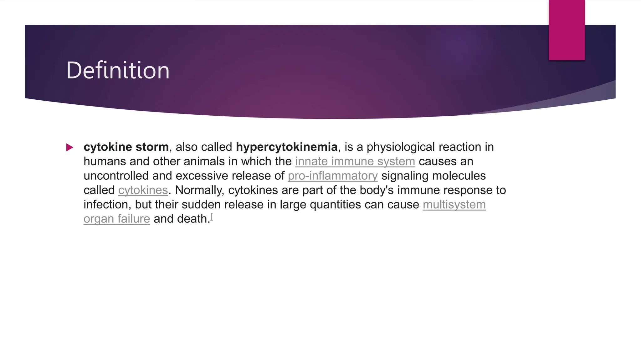 Cytokine_storm.types and their effect on the body organ | PPTX