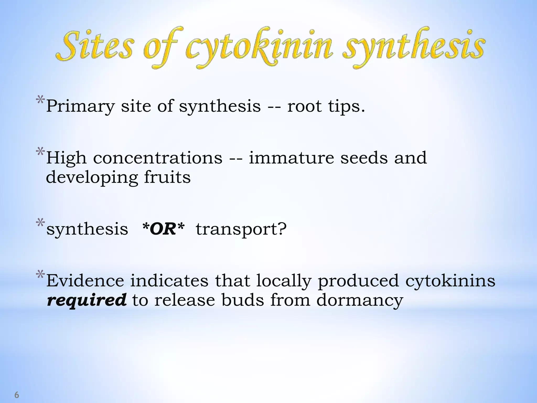 Cytokinin | PPTX