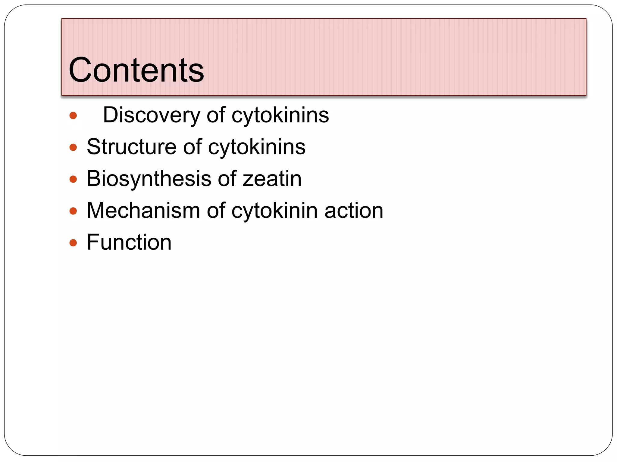 Cytokinins | PPTX