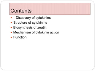 Cytokinins | PPTX