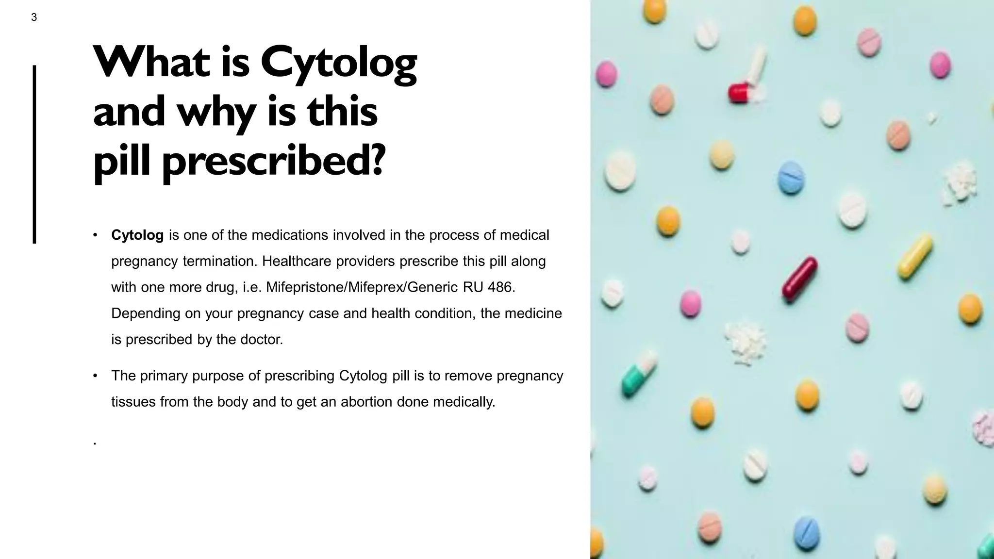 What is Cytolog and why is this pill prescribed? | PPT