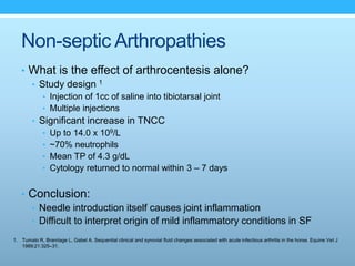 Clinical Pathology & Equine Arthropathies | PPTX