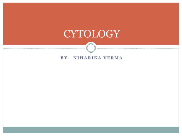 Cytology | PPT