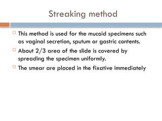 Preperation of various cytology smear and fixative cytology.pptx