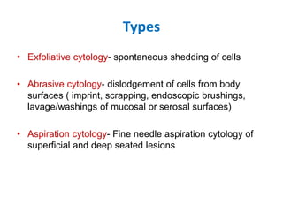 diagnostic Cytology introduction , Body fluids cytology | PPTX