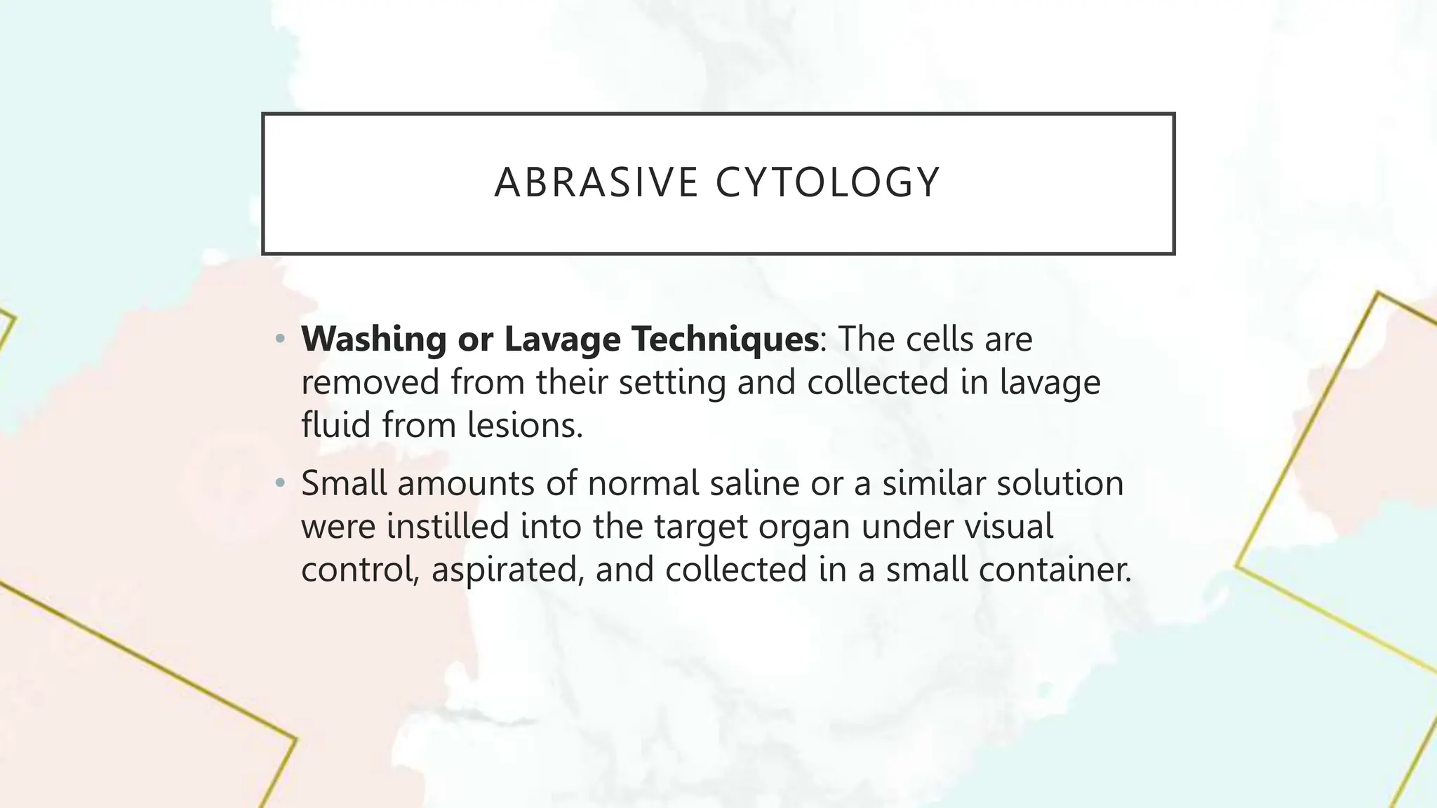 CYTOLOGY-SAMPLE COLLECTION, Introduction to cytology | PPTX