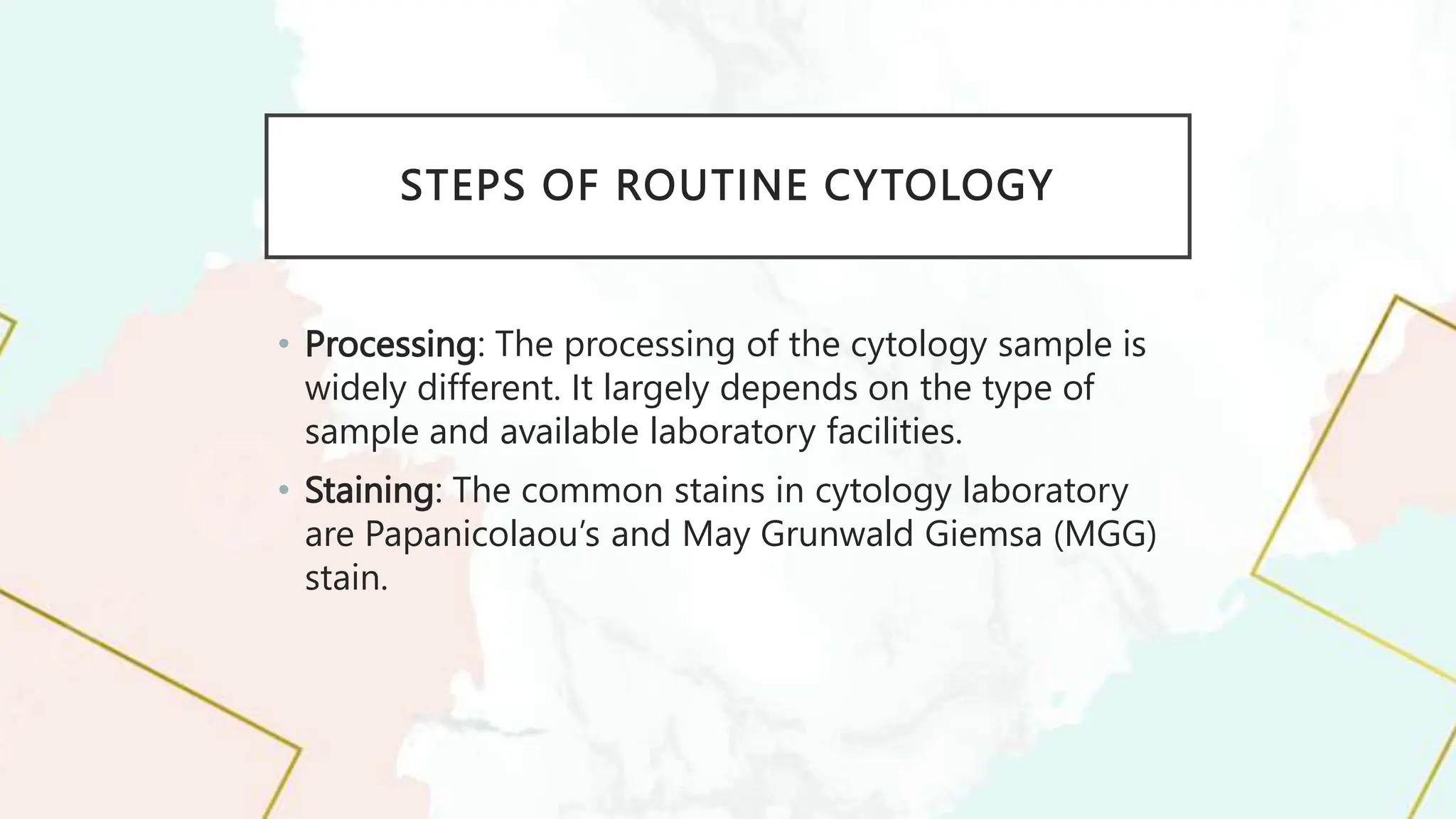 CYTOLOGY-SAMPLE COLLECTION, Introduction to cytology | PPTX