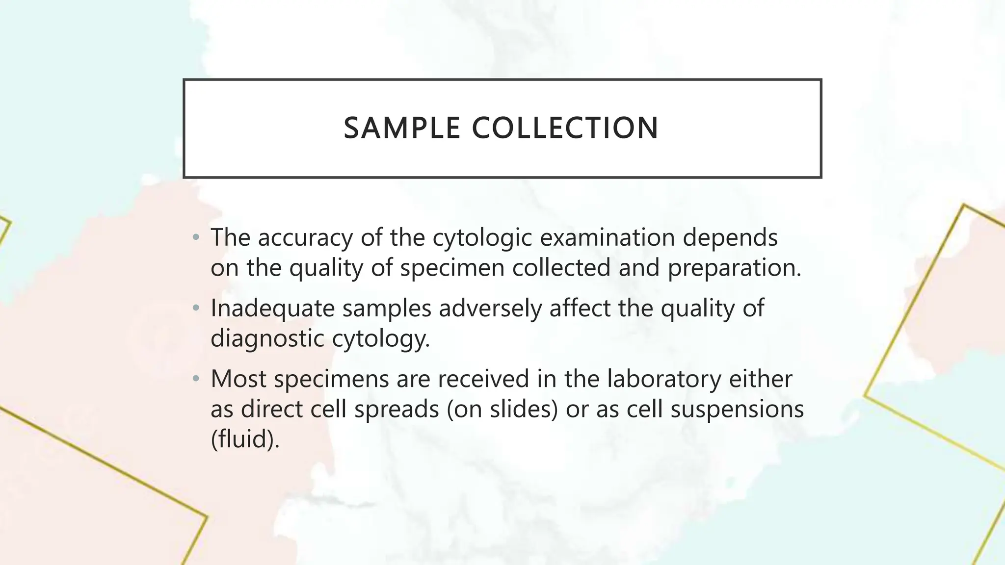 CYTOLOGY-SAMPLE COLLECTION, Introduction to cytology | PPTX