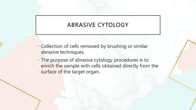 CYTOLOGY-SAMPLE COLLECTION, Introduction to cytology | PPTX | Lung and ...