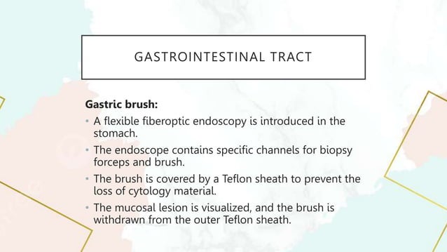 CYTOLOGY-SAMPLE COLLECTION, Introduction to cytology | PPTX | Lung and ...
