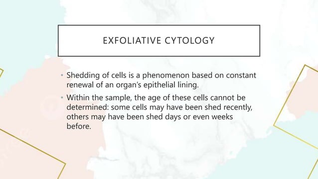 CYTOLOGY-SAMPLE COLLECTION, Introduction to cytology | PPTX | Lung and ...