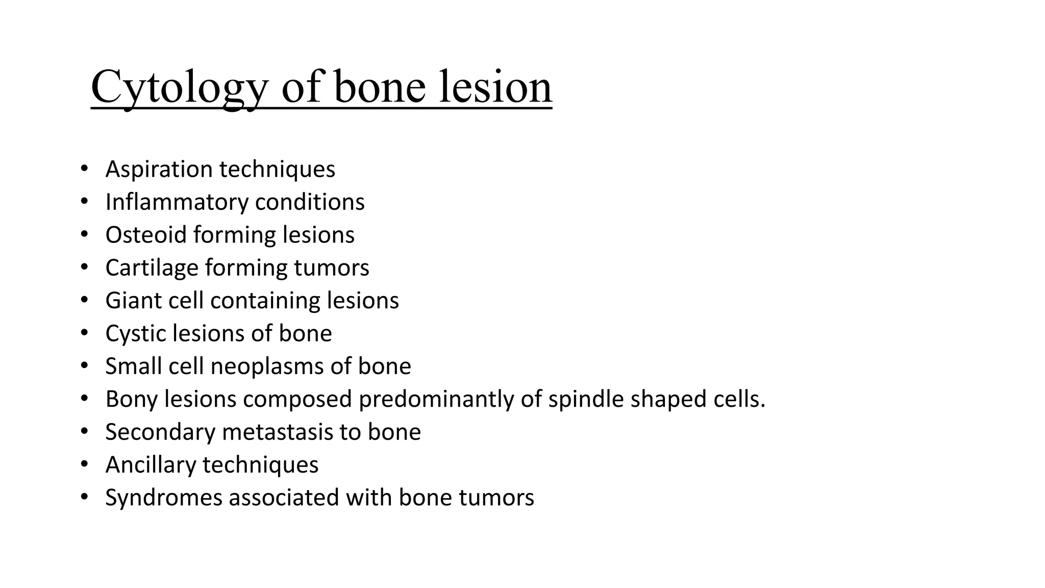CYTOLOGY OF BONE LESIONS.pptx