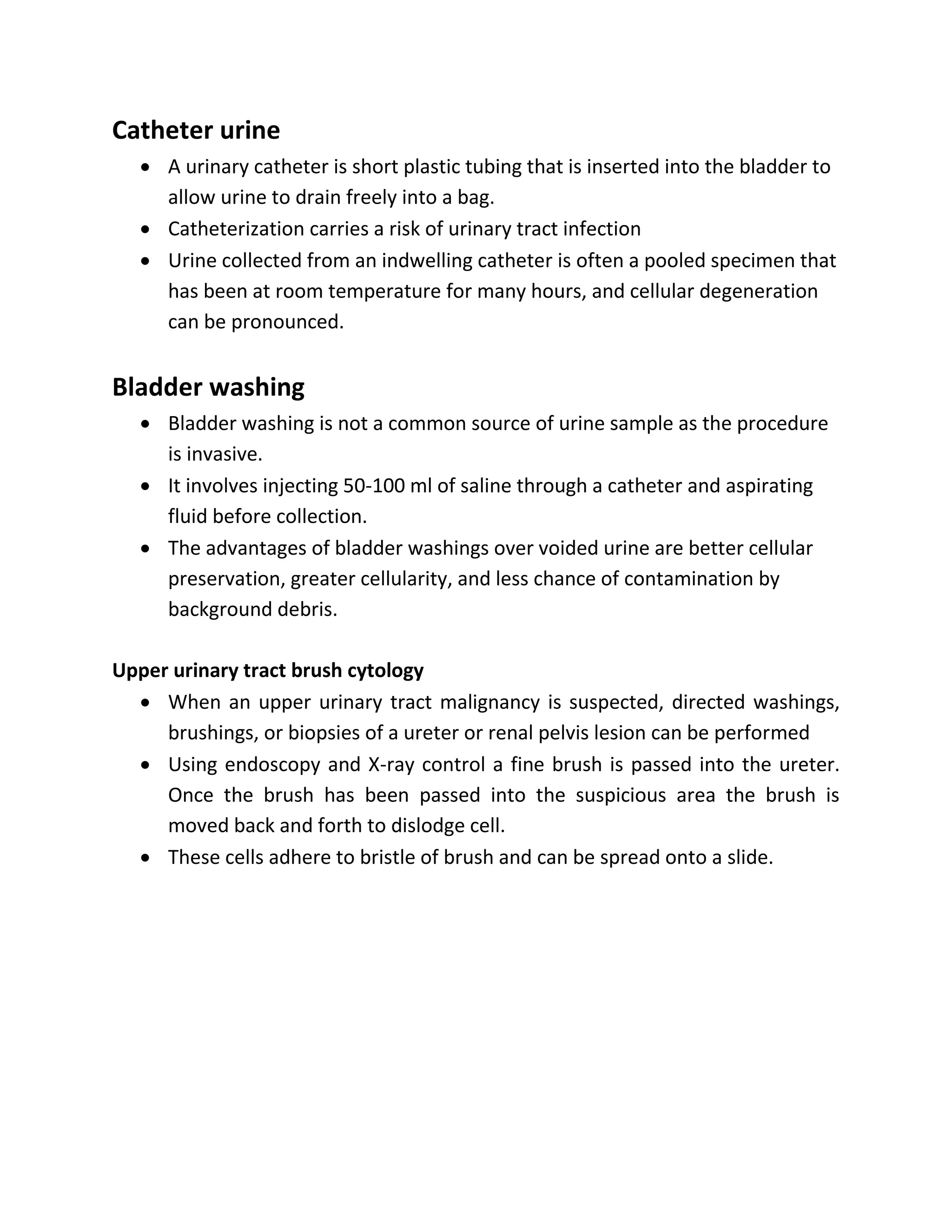 Cytology of urine | PDF