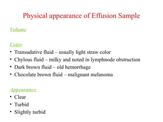 CYTOLOGY of pleural fluid with other fluids | PPTX