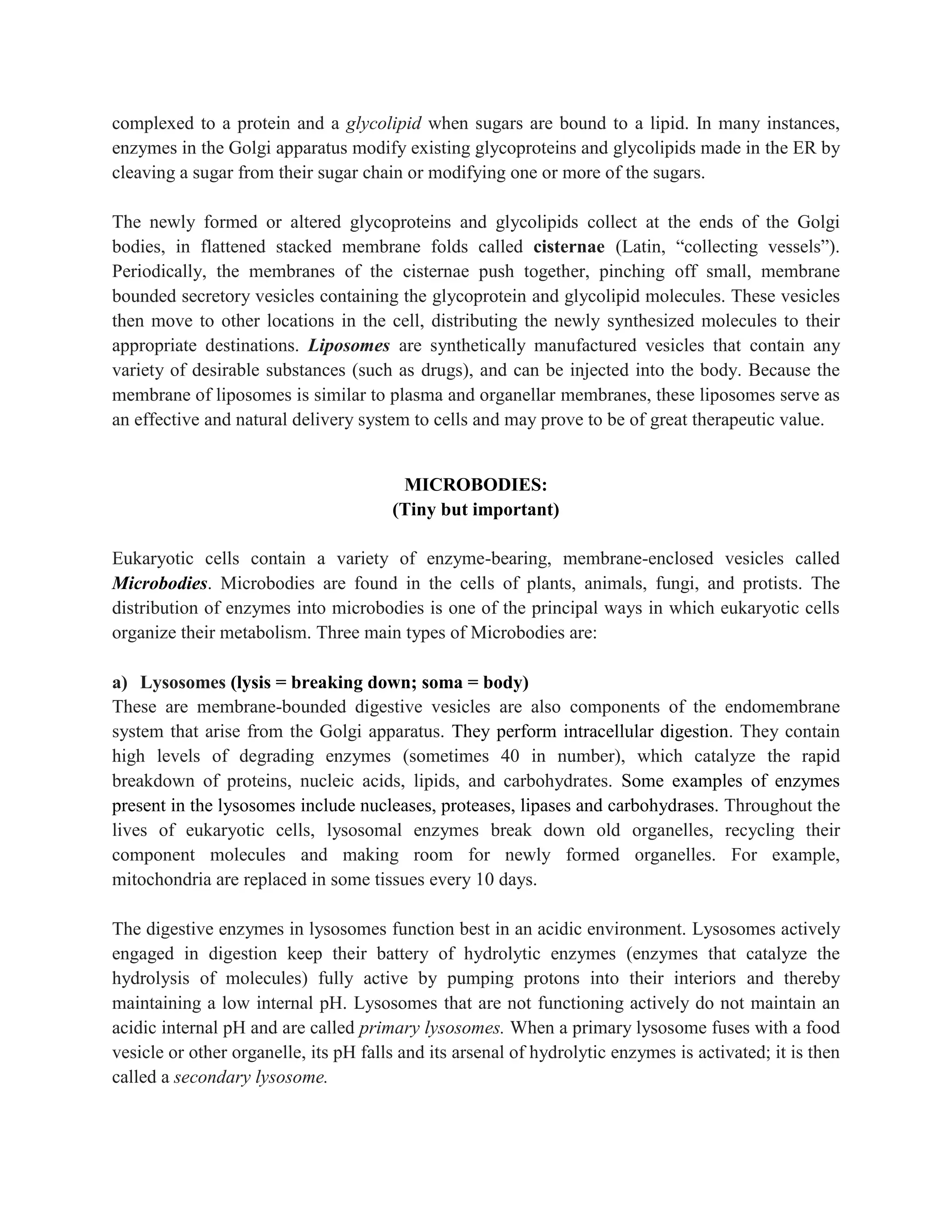 Cytology & physiology module | PDF