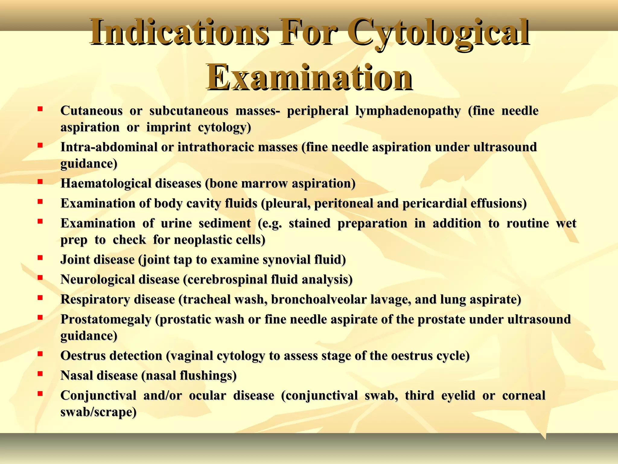Cytology & tumor dignosis | PPT