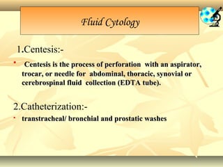 Cytology & tumor dignosis | PPT