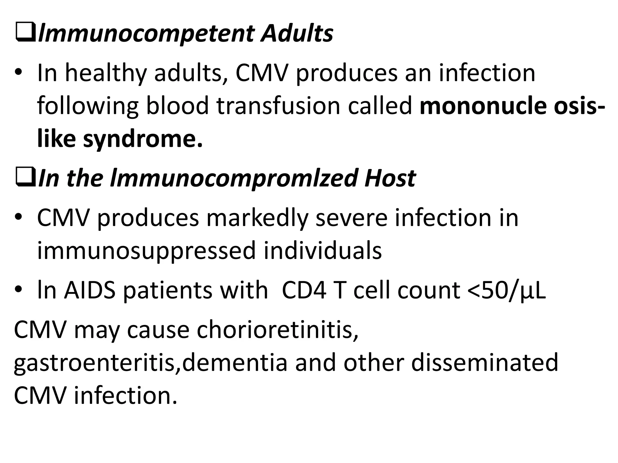 CYTOMEGALOVIRUS.pptx for educational purposes | PPTX