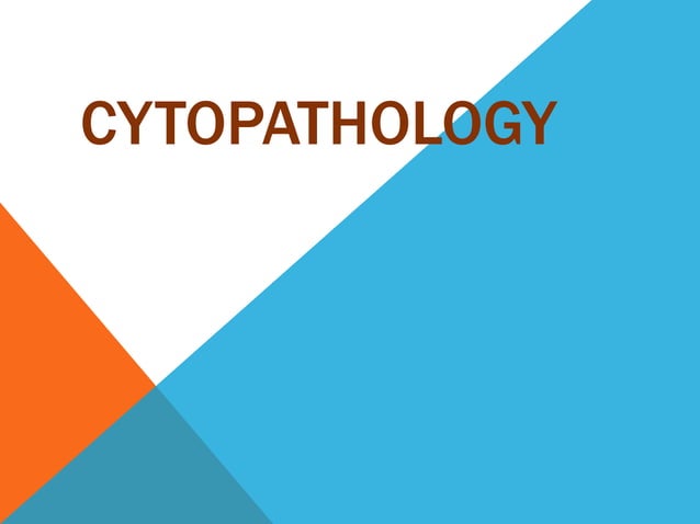 cytopathology.pptx mbbs pg pathology students | PPTX | Biological ...