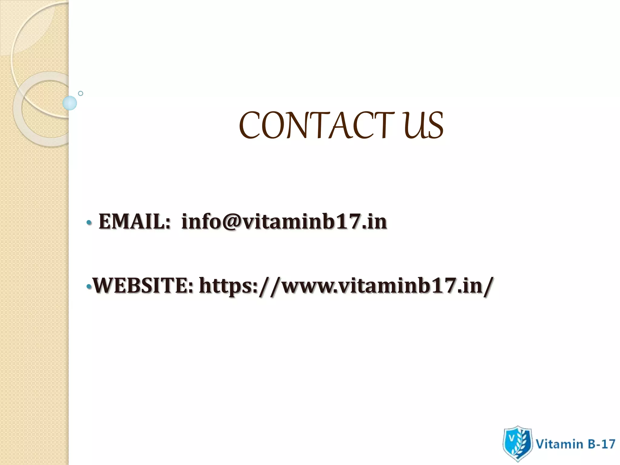 Cyto pharma vitamin b17 | PPT
